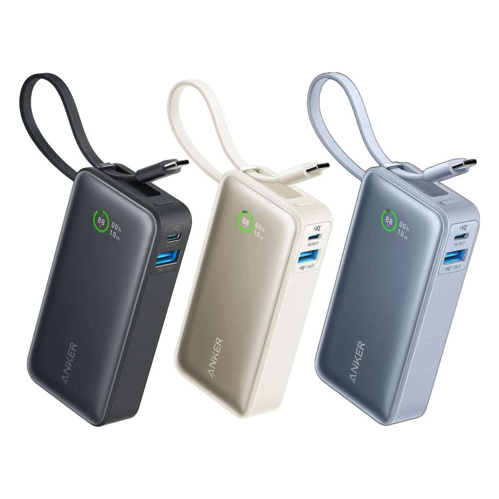 Anker Nano Power Bank (30W, Built-In USB-C Cable) 10000mAh 30W PD 行動電源 ...